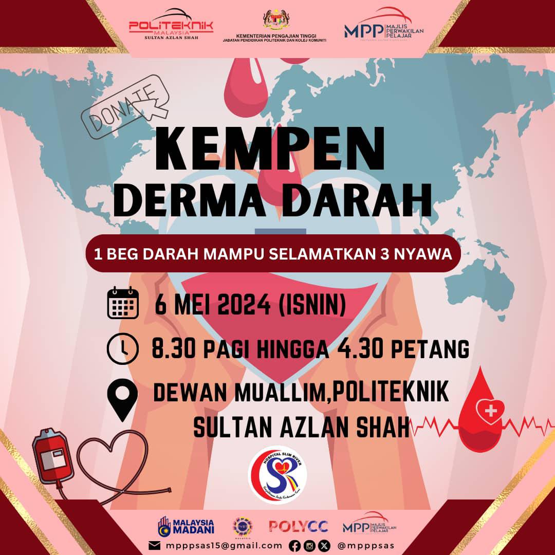 Kempen Derma Darah Politeknik Sultan Azlan Shah 2024